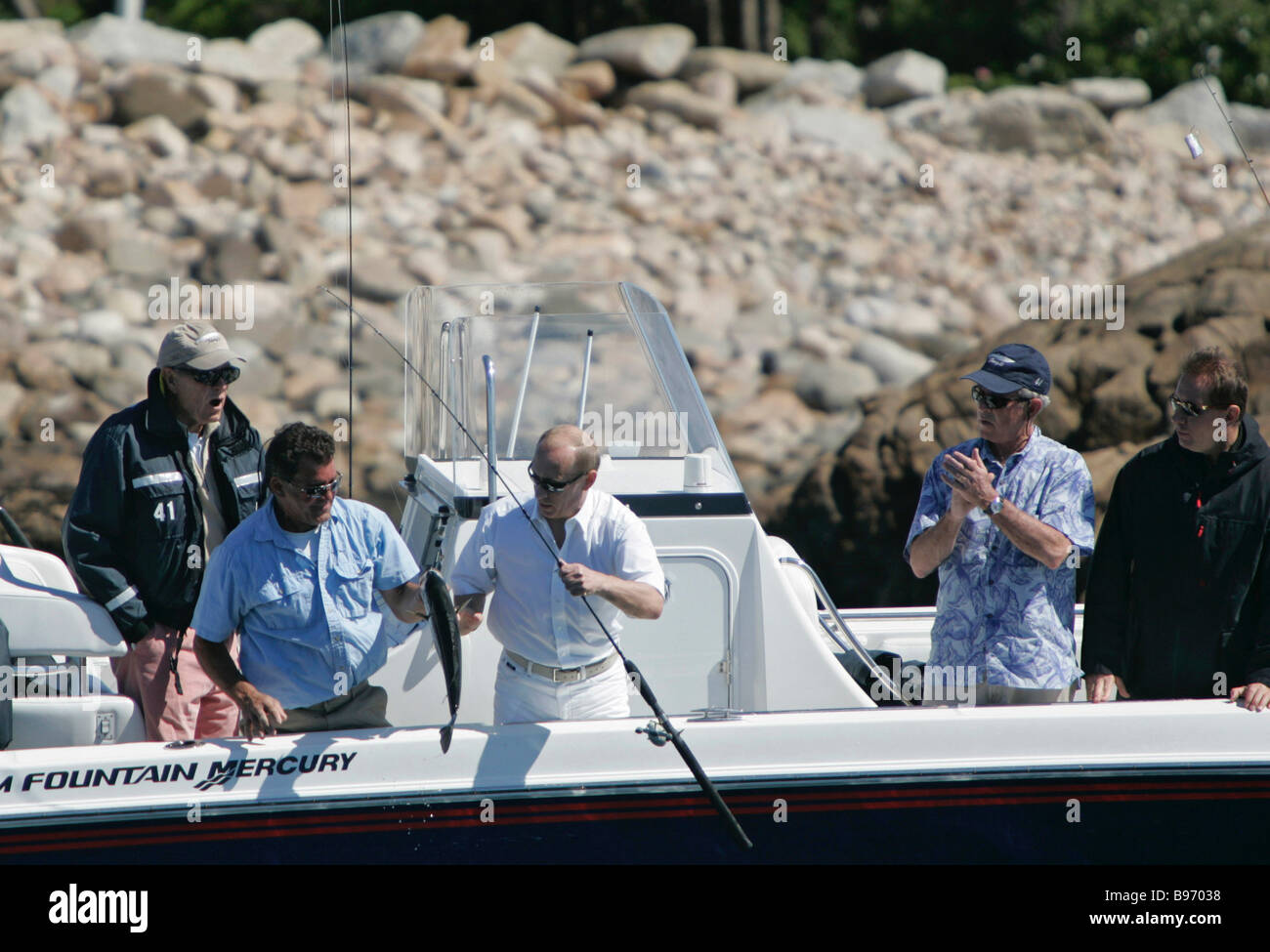 Putin Fishing High Resolution Stock Photography and Images - Alamy