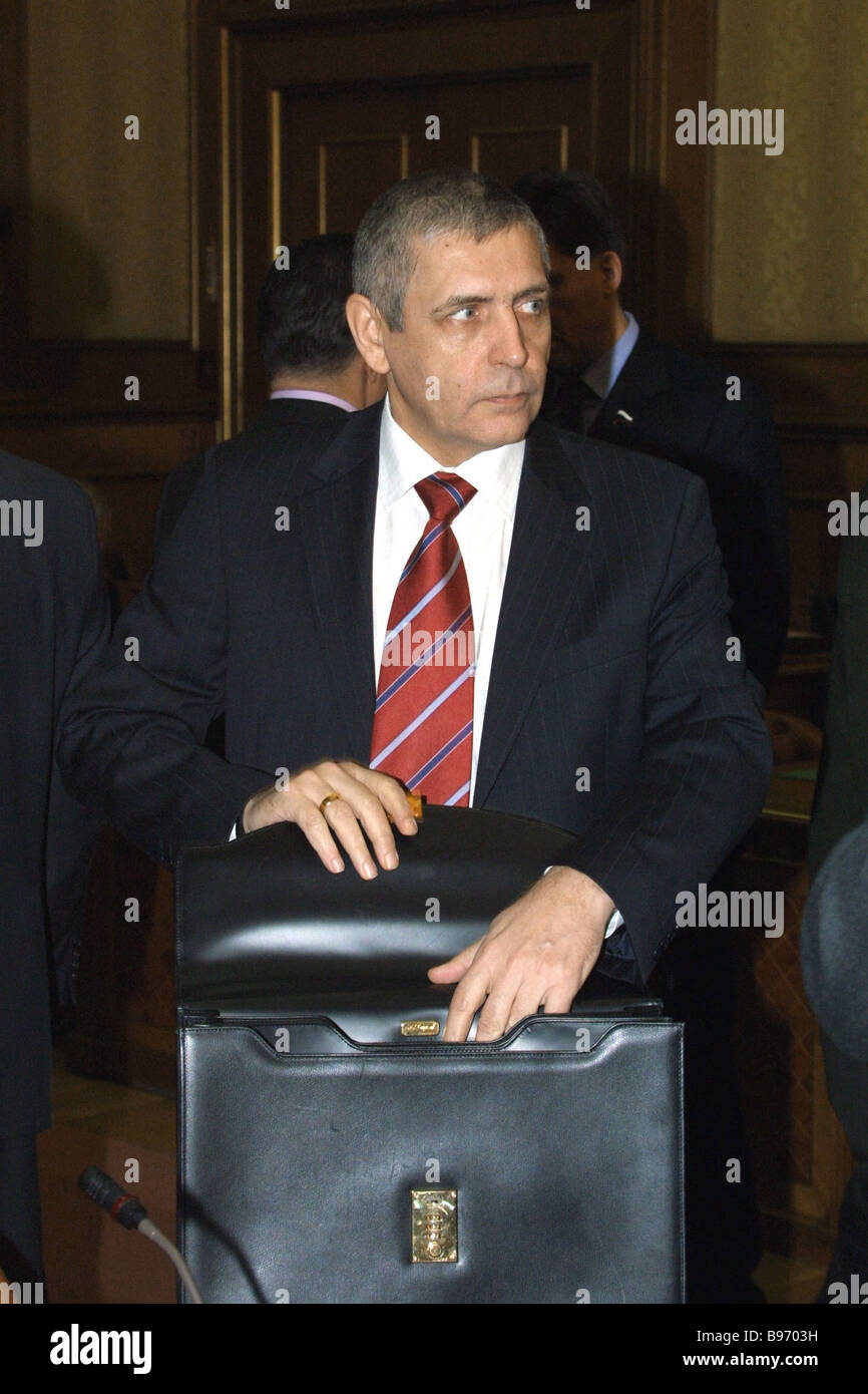 First Deputy Minister of Finance Sergei Shatalov a high ranking ...