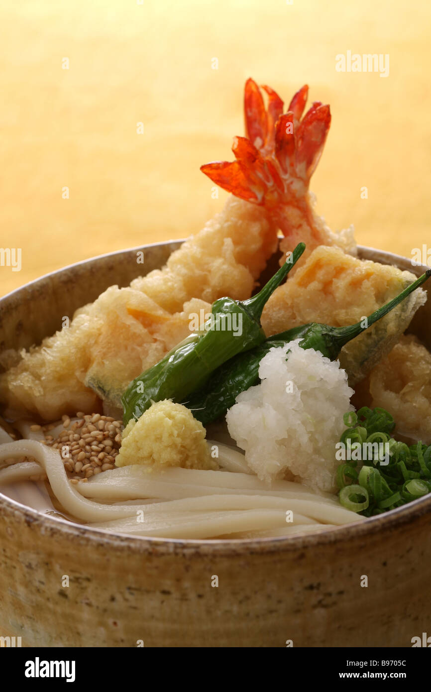 Close up of Tempura udon Stock Photo - Alamy