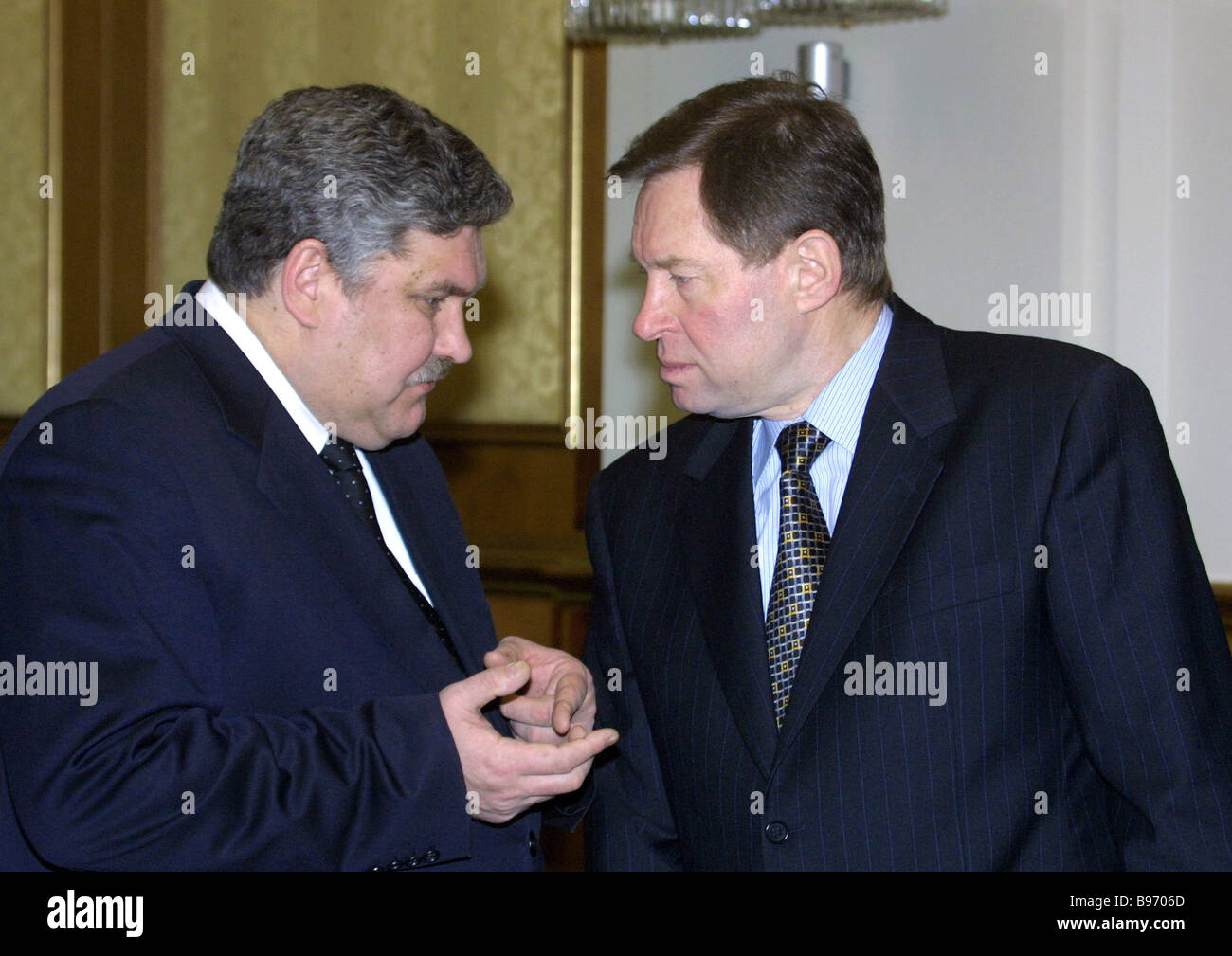 Deputy Prime Minister Vladimir Yakovlev right and Railways Minister ...