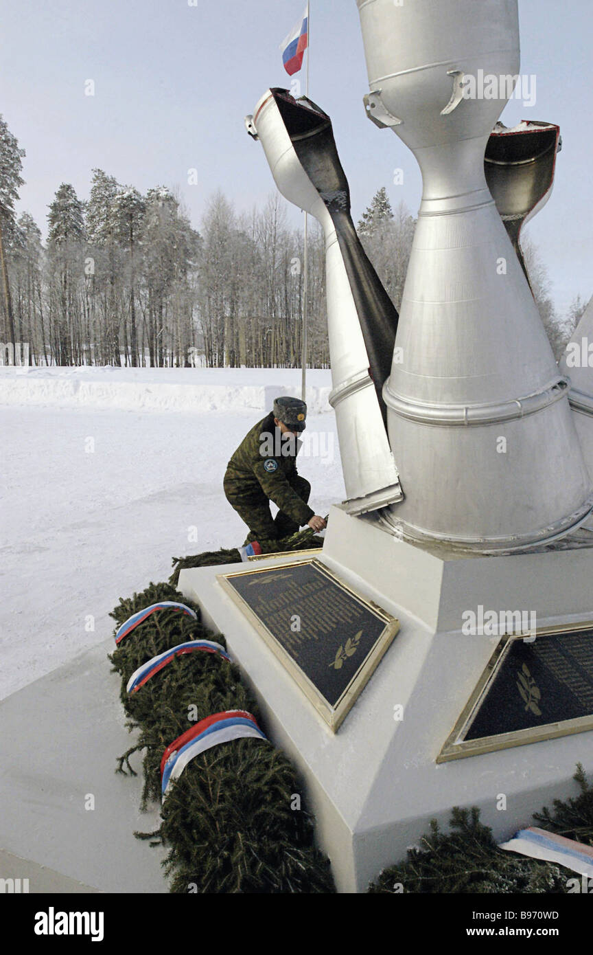 Russian President Vladimir Putin on a working visit to the Plesetsk ...
