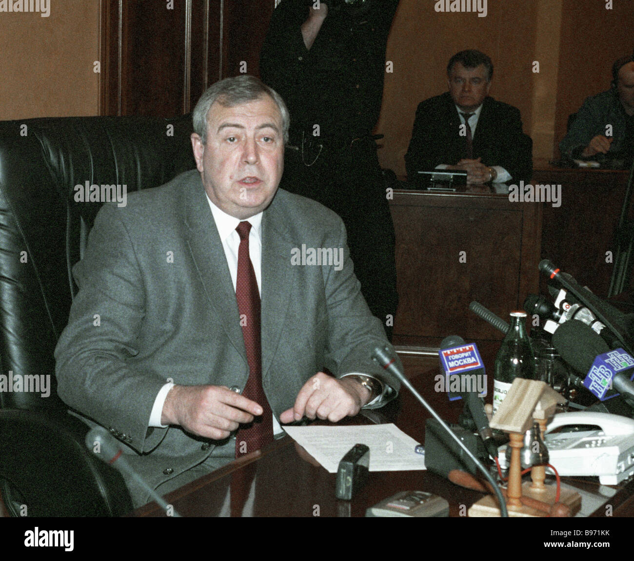 Russian Atomic Minister Alexander Rumyantsev Stock Photo - Alamy