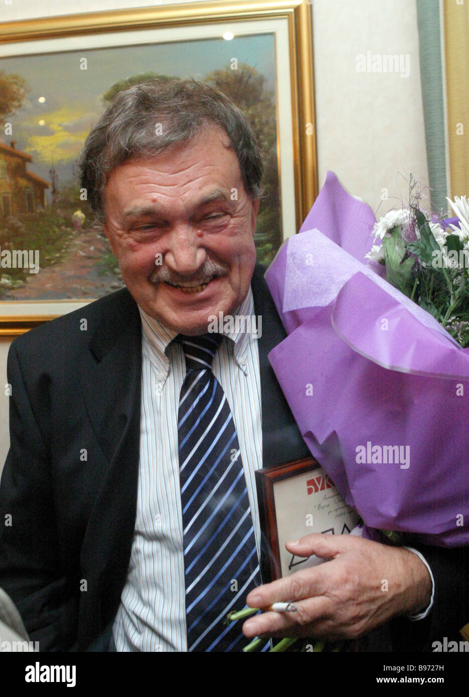Writer Vasily Aksenov laureate of the 2004 Booker Open Russia literary ...