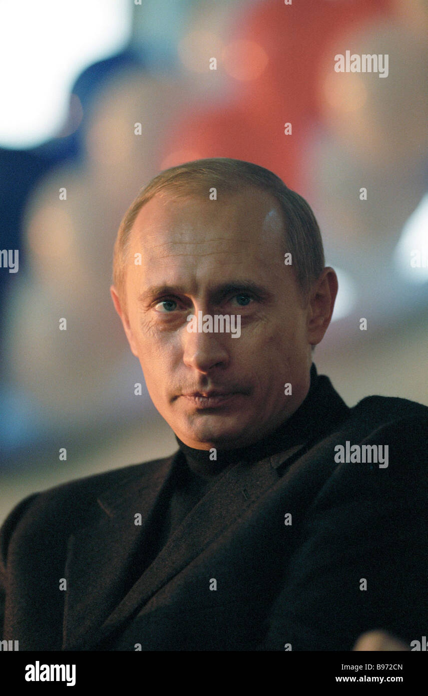 Russian President Vladimir Putin Riding High Resolution Stock ...