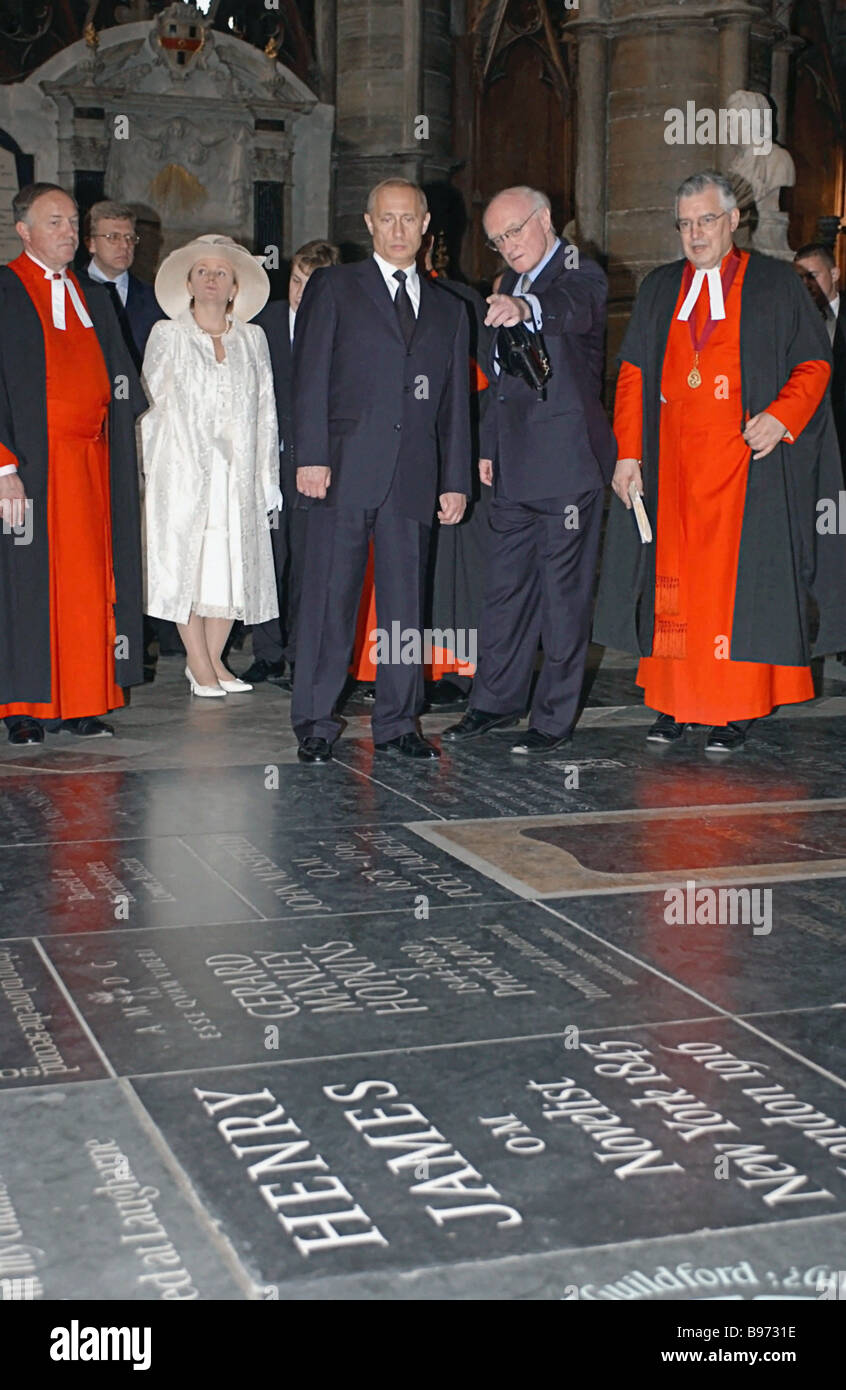 Russian President Vladimir Putin on a state visit to the United Kingdom ...