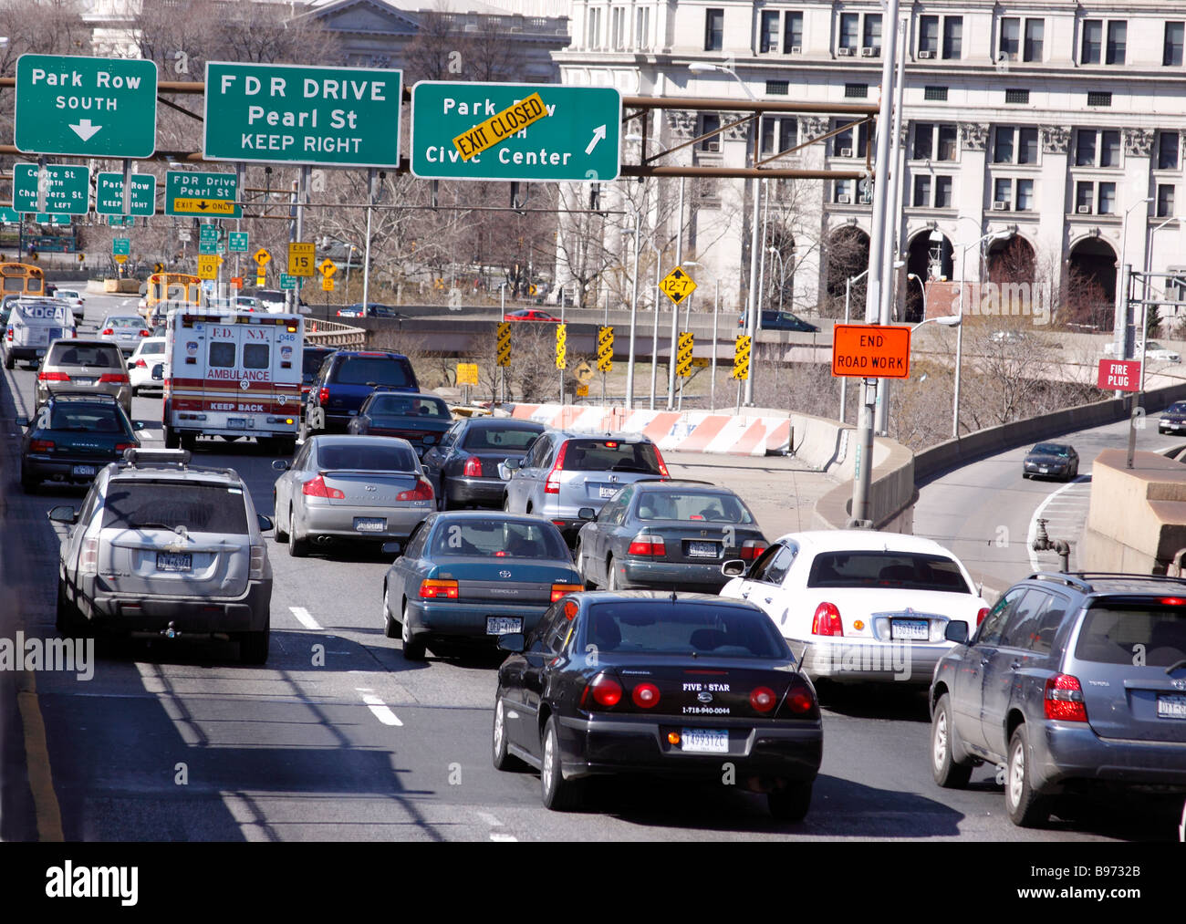Traffic Congestion Manhattan High Resolution Stock Photography and ...