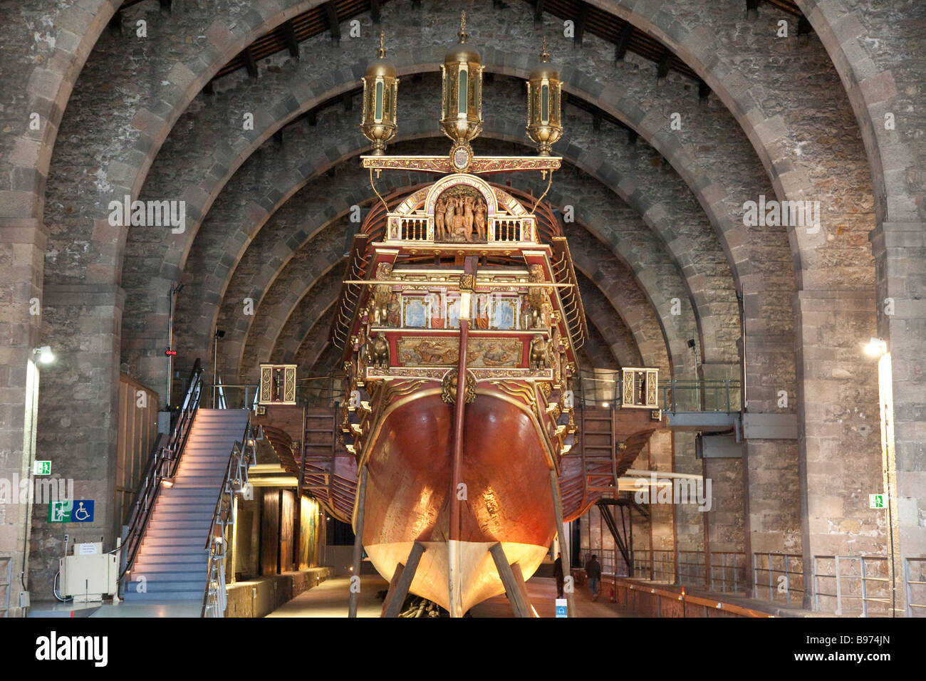 Reials, Museu Maritim, Drassanes, Barcelona Spain Stock Photo - Alamy