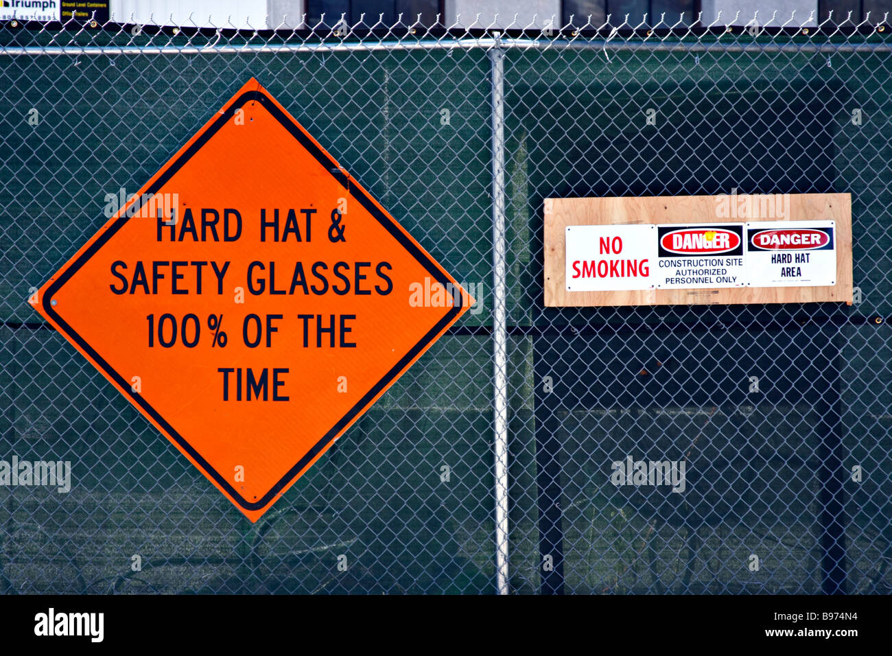 Construction site safety signs hi-res stock photography and images - Alamy
