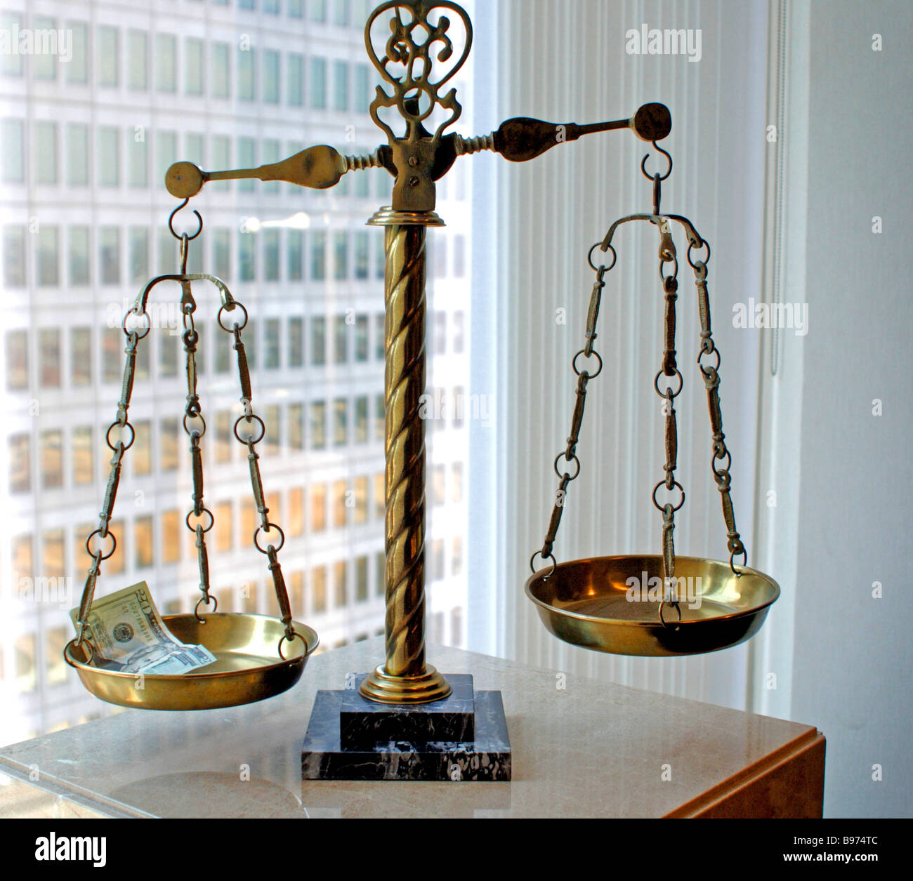 Broken justice scales hi-res stock photography and images - Alamy