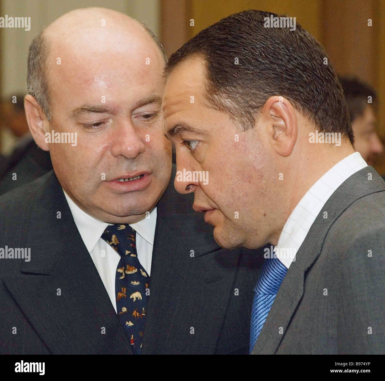 Russia s Culture Minister Mikhail Shvydkoi left and Press Minister ...