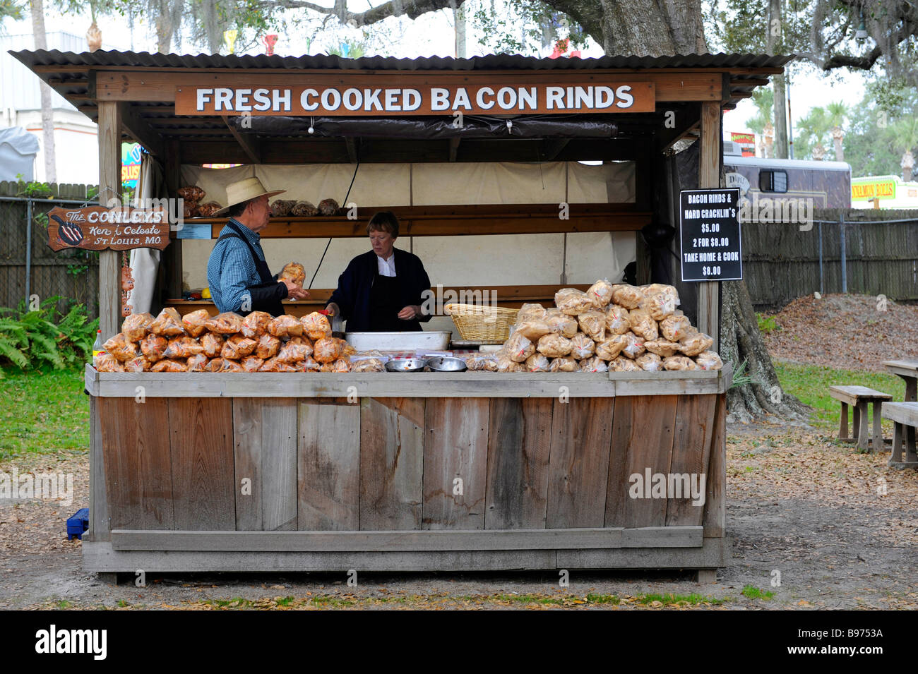 Bacon Rinds Stand at Cracker Country Florida living history museum ...