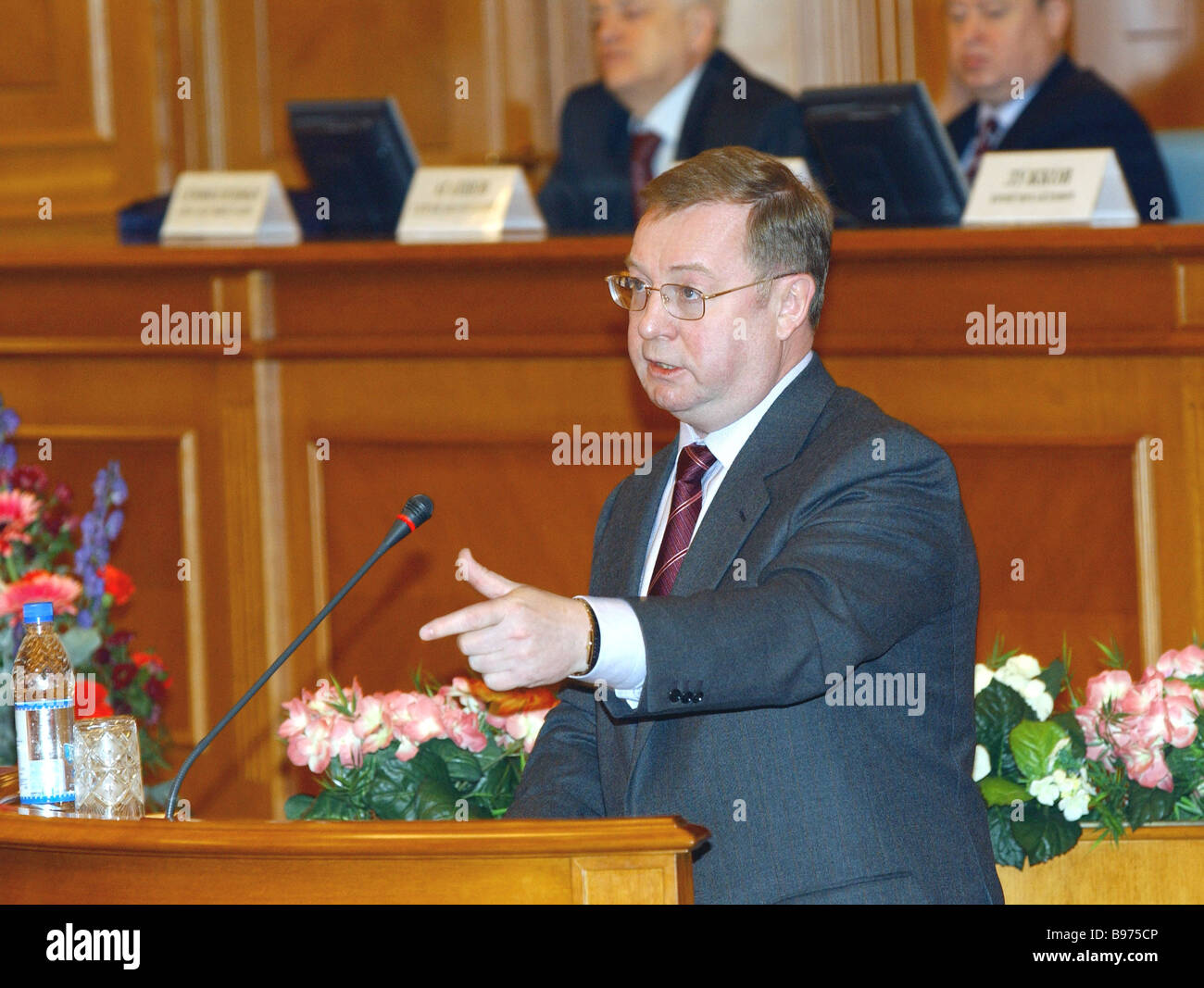 The Audit Chamber Chairman and head of the AKSOR Sergei Stepashin ...