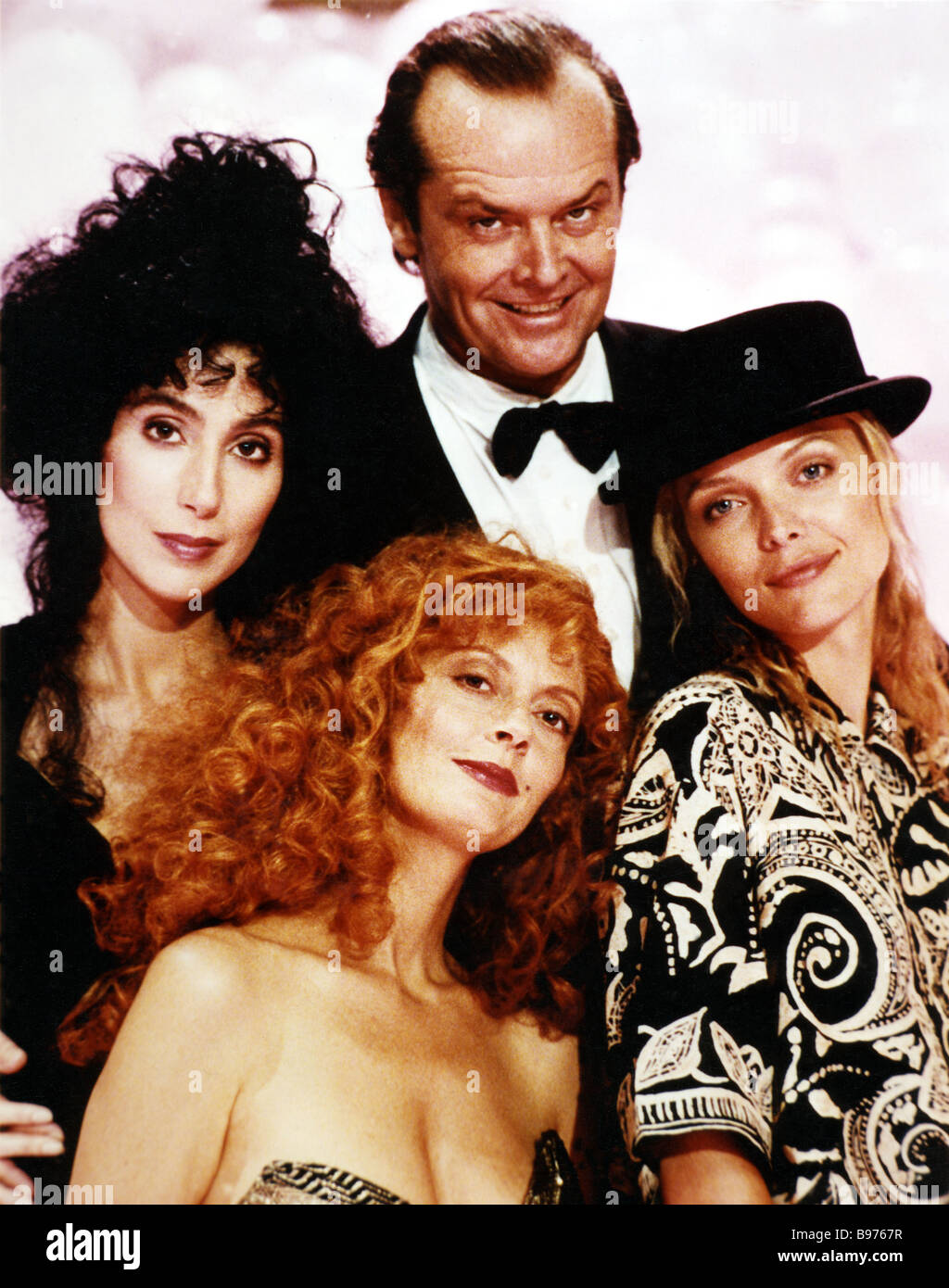THE WITCHES OF EASTWICK 1987 Warner film with from left Cher Susan ...