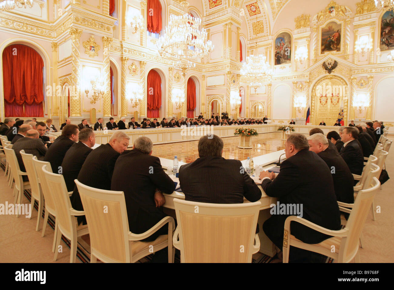 Council of Russian Federation law makers in session the Alexander Hall ...