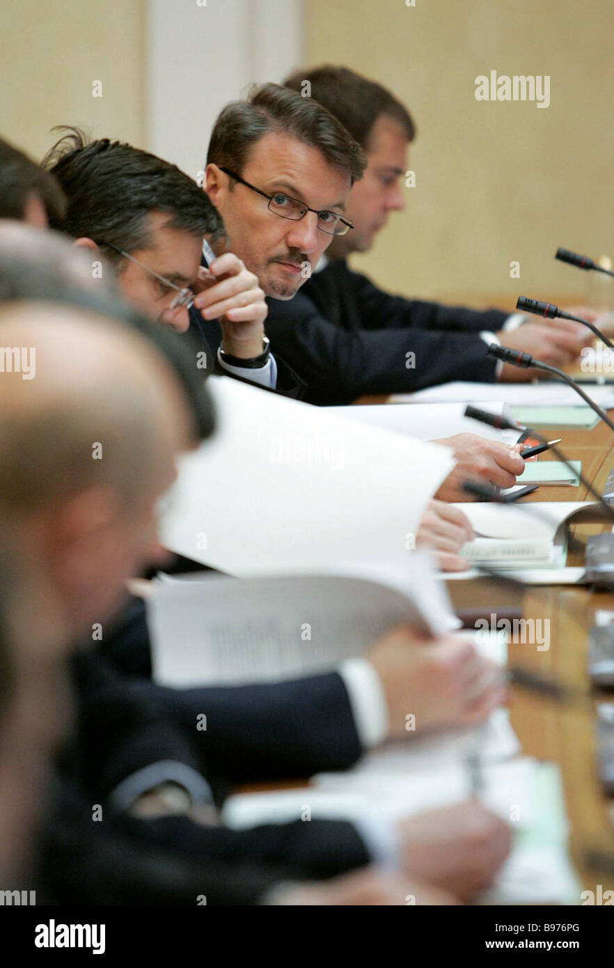 First deputy premier Dmitry Medvedev Economic Development Minister ...