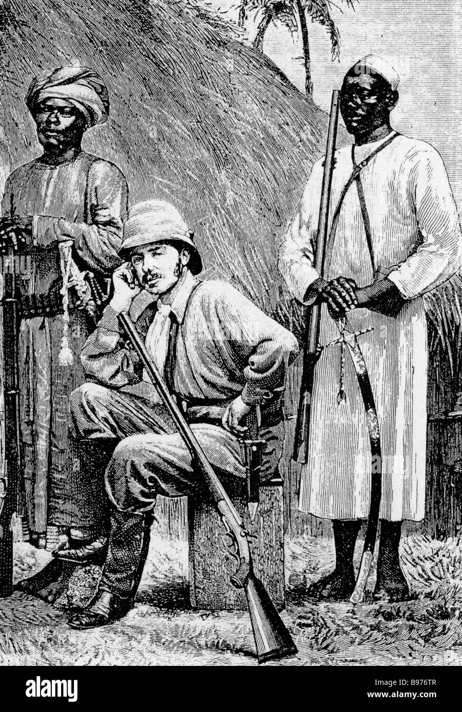 Africa explorer Black and White Stock Photos & Images - Alamy