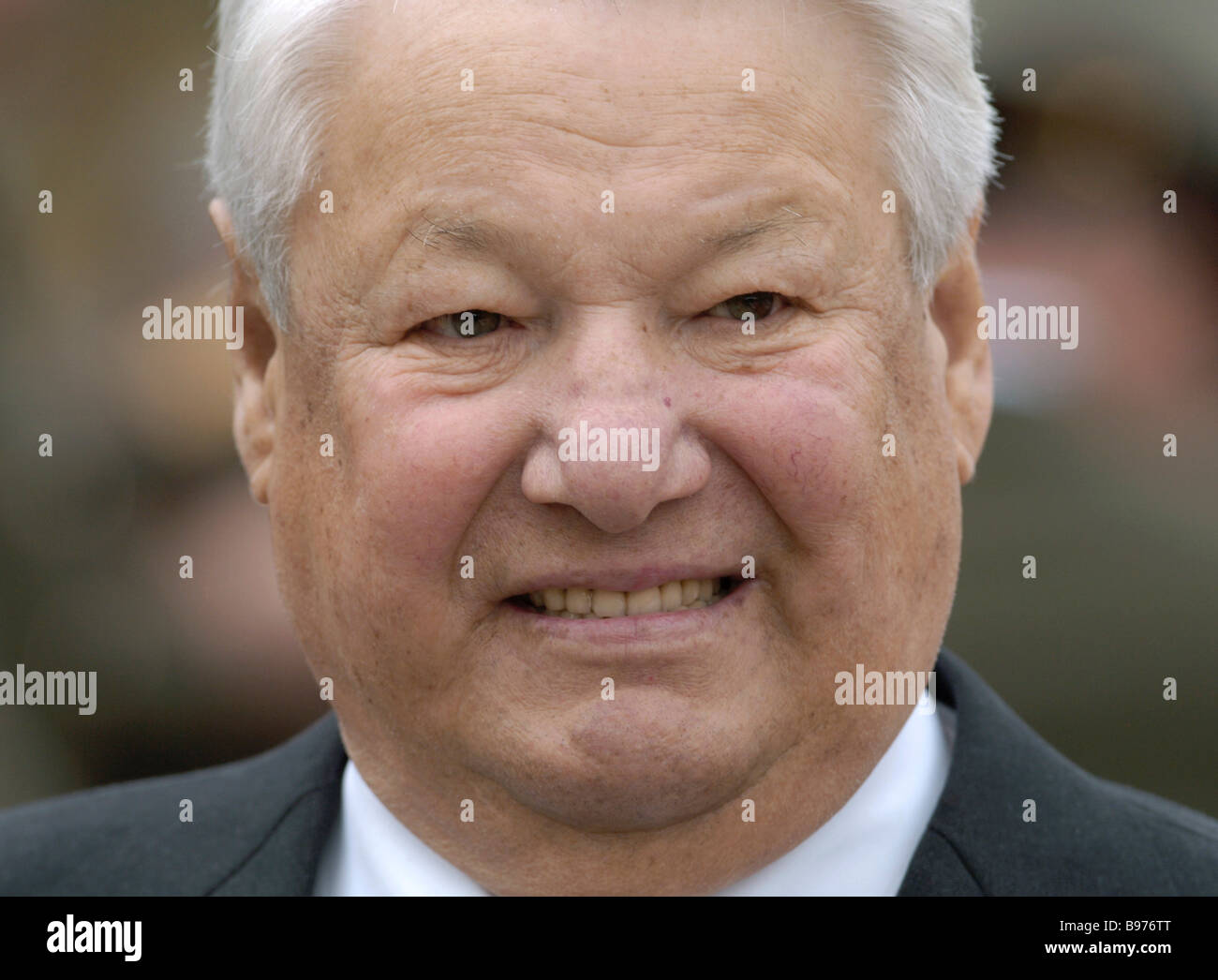 Boris Yeltsin Russia s first President watches a military parade on the ...