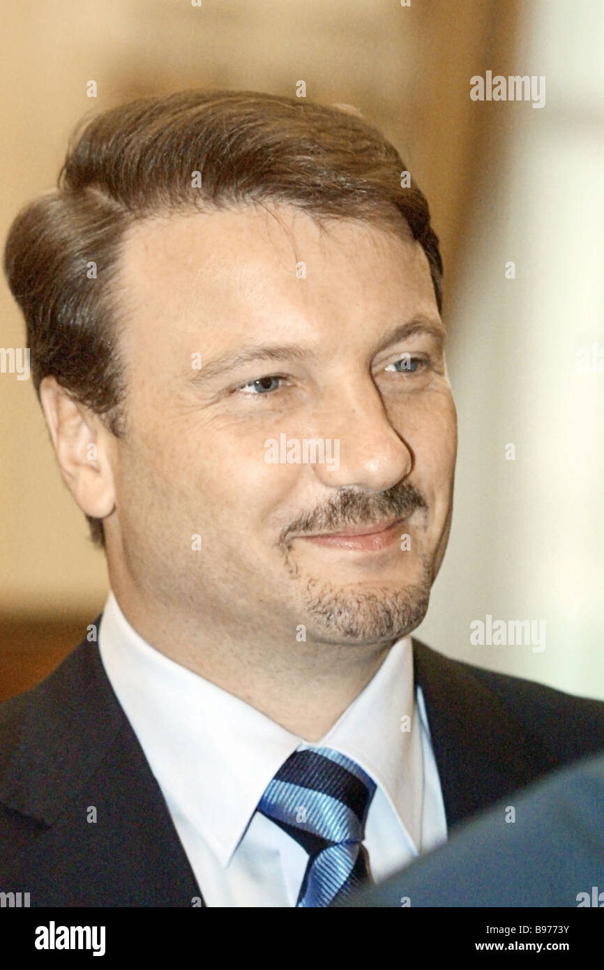 Minister of Trade and Economic Development German Gref Stock Photo - Alamy