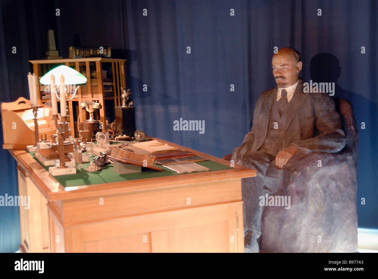 Lenin in His Kremlin Study Painted plaster cast by Mikhail Kurbatov ...