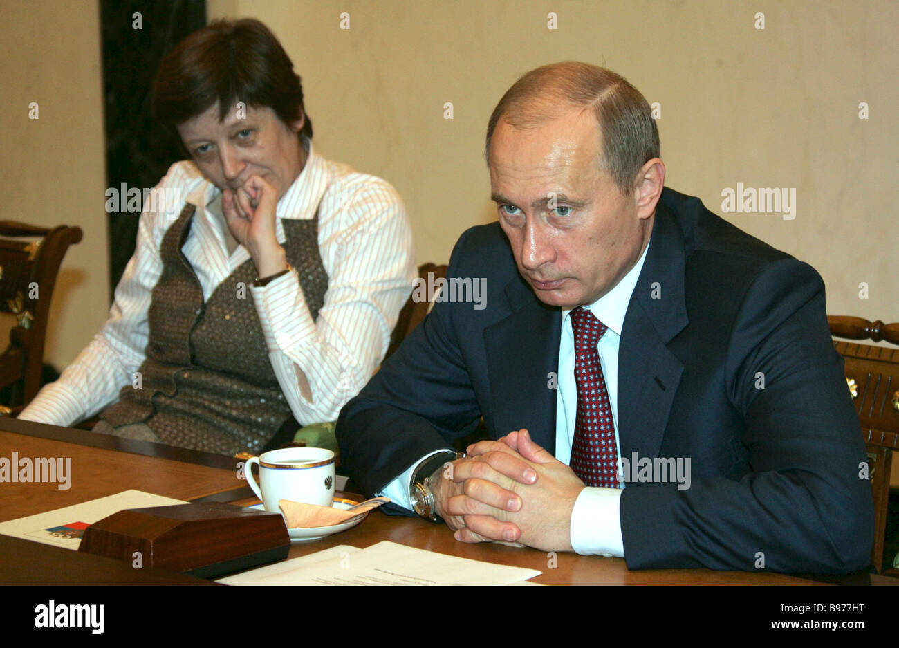 Russian President Vladimir Putin meeting with the judges of he ...