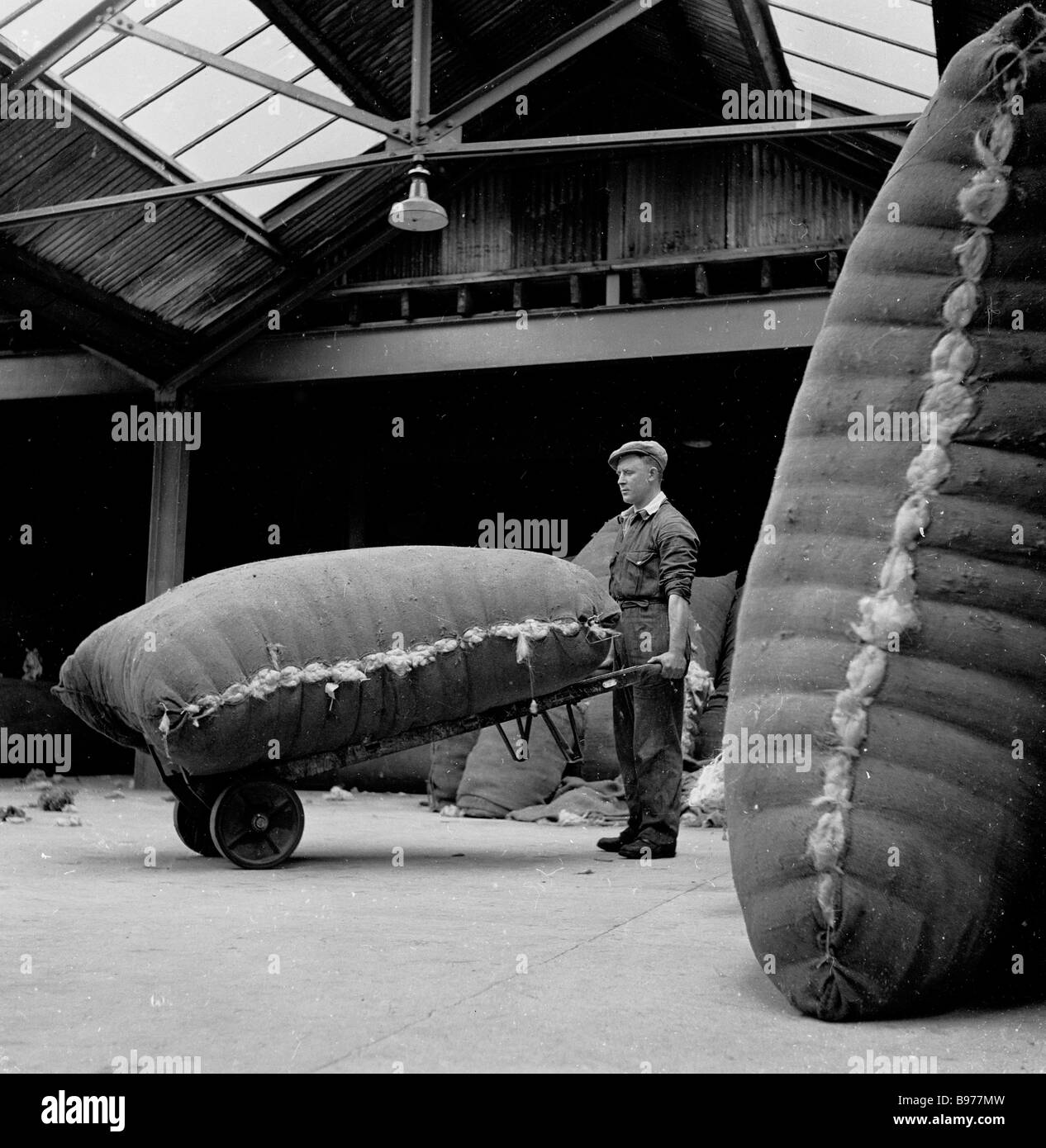 Sack of wool Black and White Stock Photos & Images - Alamy