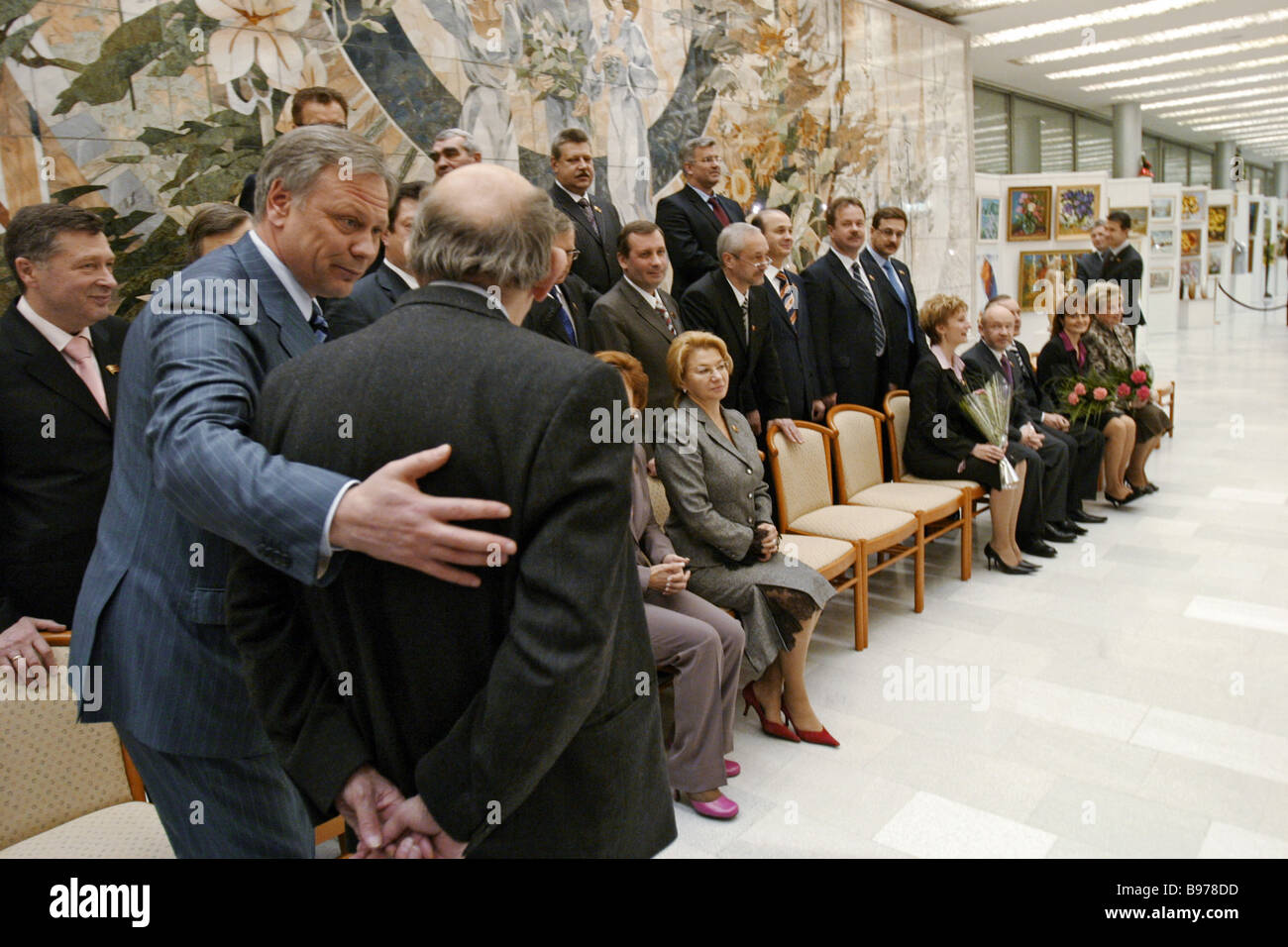 Joint photo of the newly elected deputies after the meeting of the ...