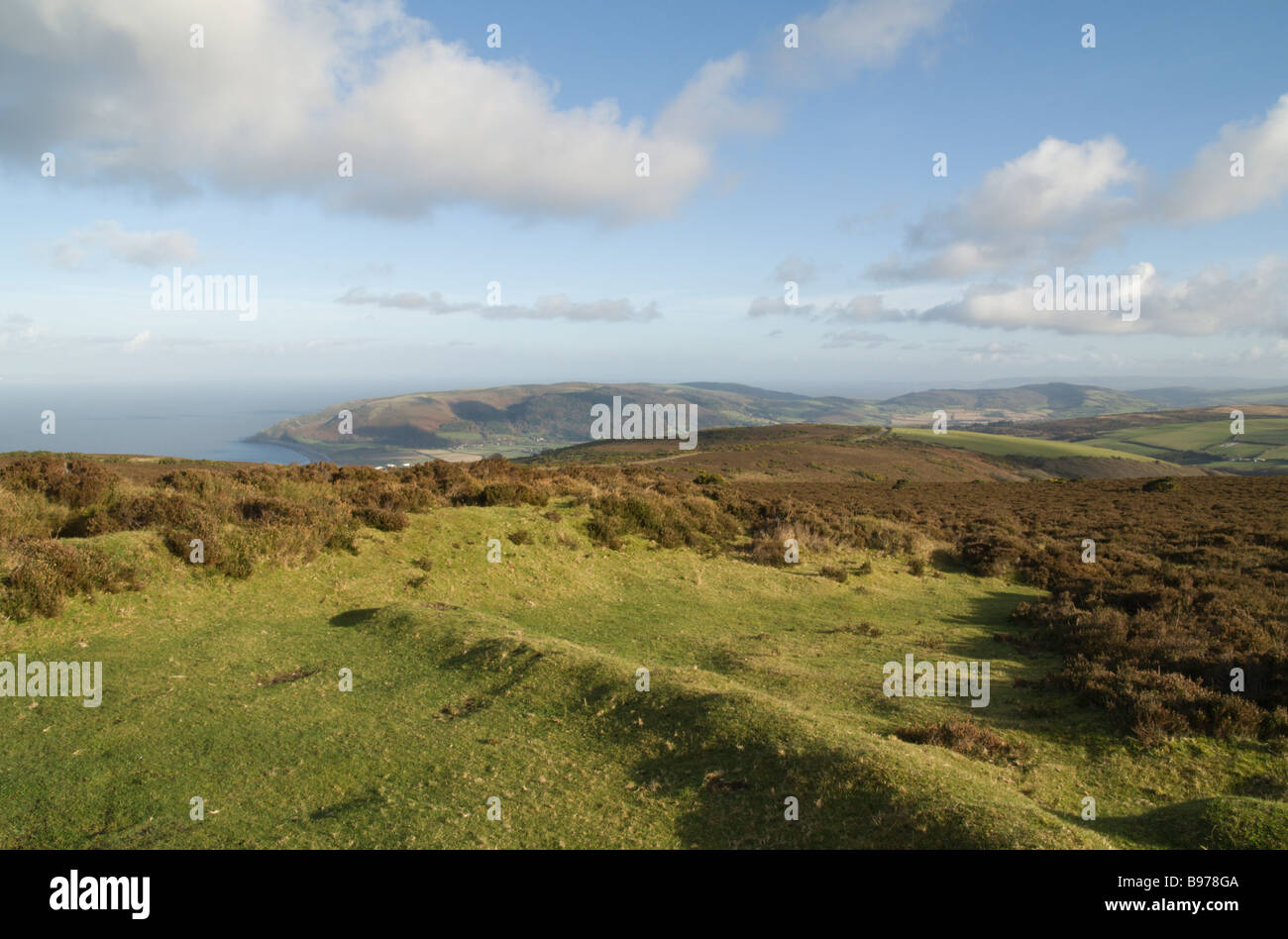 View from Porlock Hill Exmoor Stock Photo - Alamy