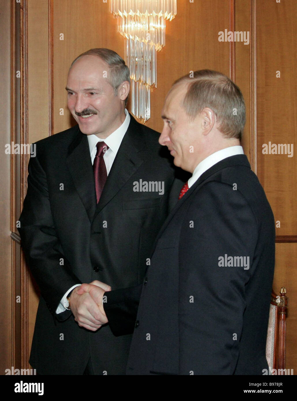 Russian President Vladimir Putin meeting with Belarussian President ...