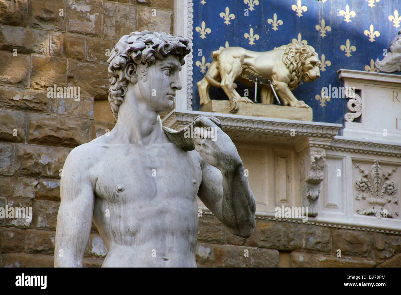 Italy, Florence, Piazza della Signoria, David Stock Photo - Alamy