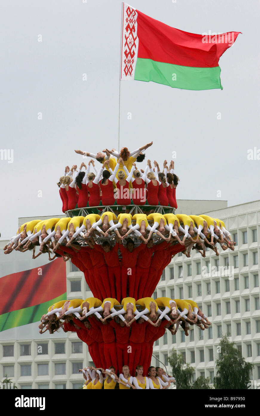 Theatrical procession in Minsk marking Belarusian Independence Day ...
