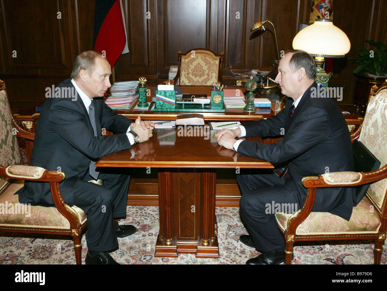 President Vladimir Putin and Federal Security Service Director Nikolai ...