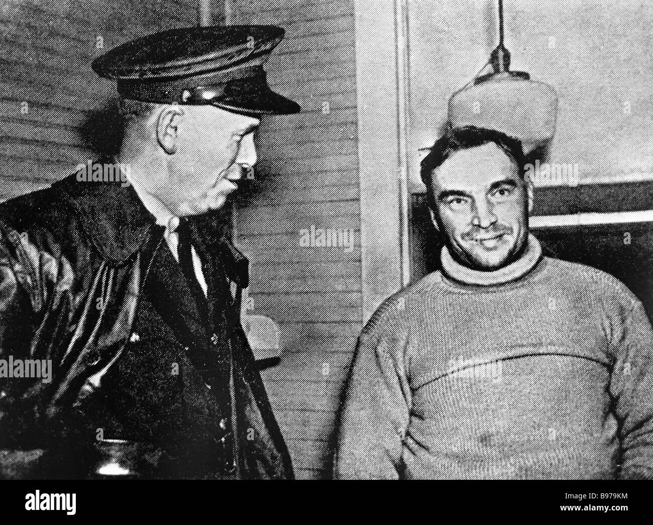 Hero of the Soviet Union Valery Chkalov right and General George ...