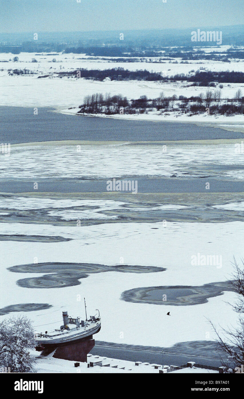 A view of the Volga from Upper Volga Embankment Stock Photo - Alamy
