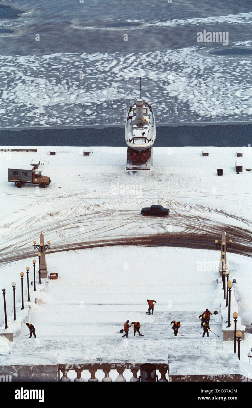 Volga River and Lower Volga Embankment A view from Upper Volga ...