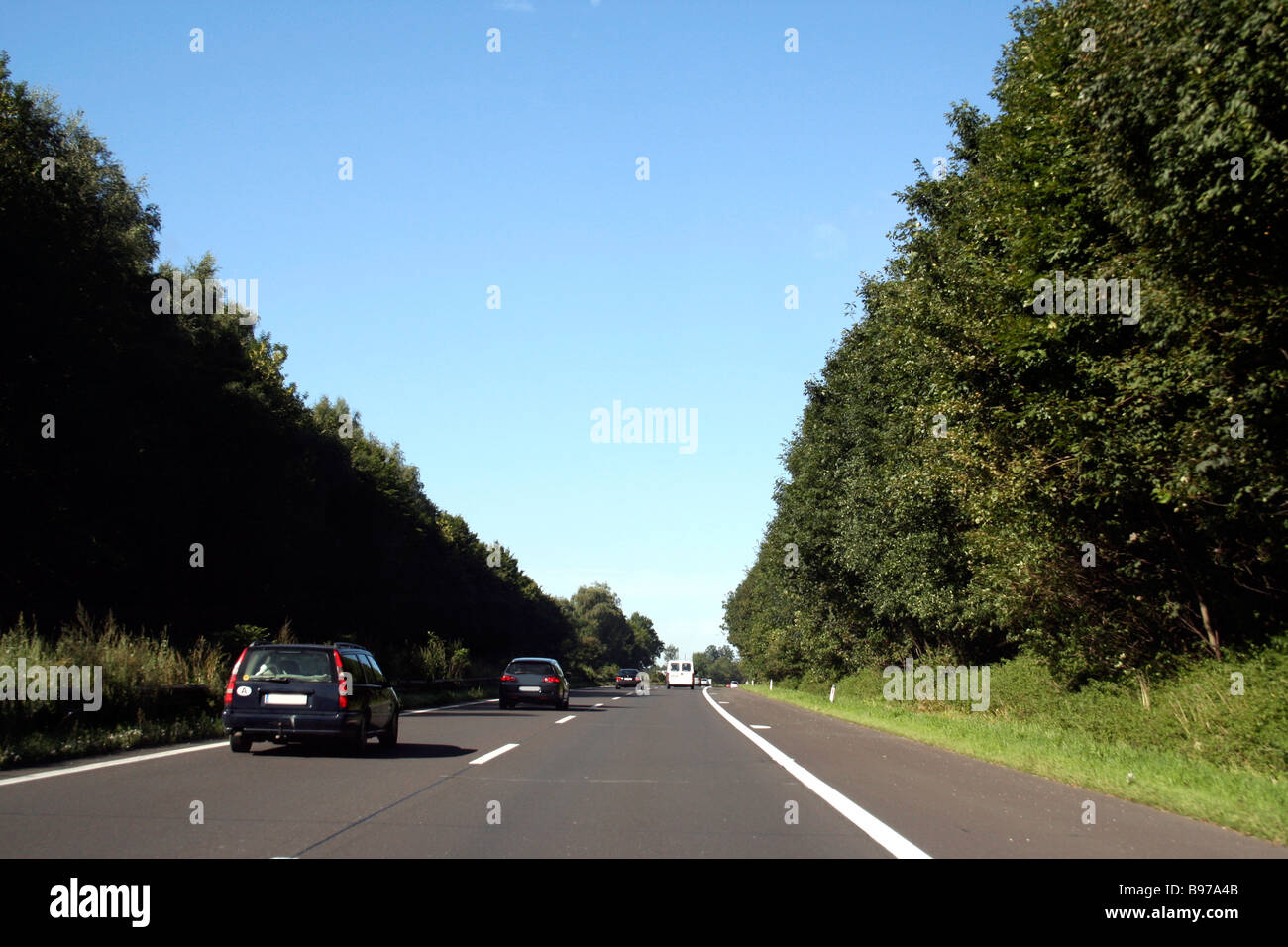 Car running on the highway Stock Photo - Alamy