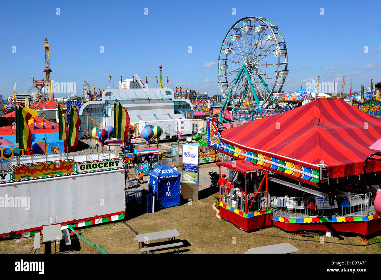 Midway at Florida State Fairgrounds Tampa Stock Photo - Alamy
