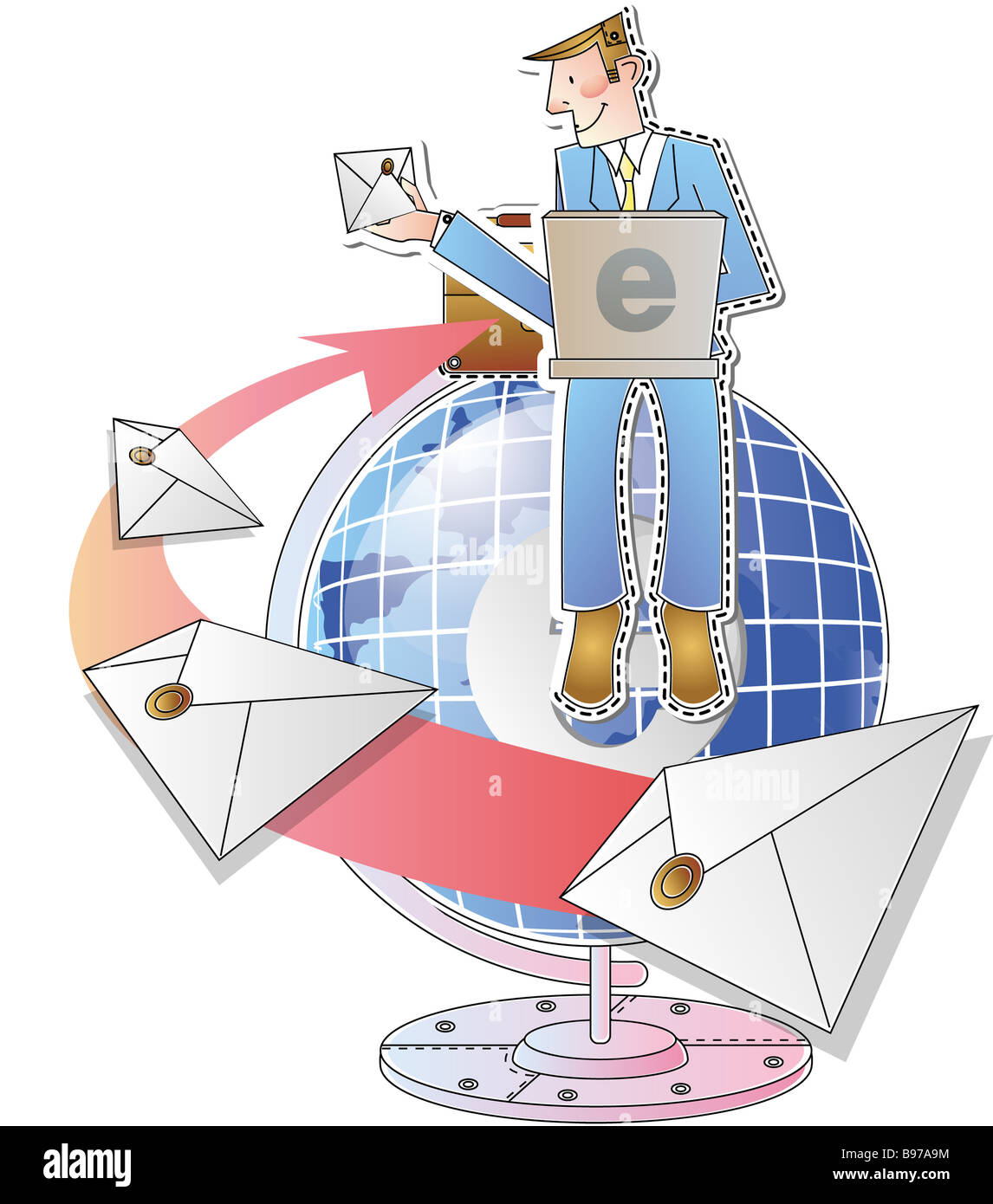 Salary mail hi-res stock photography and images - Alamy