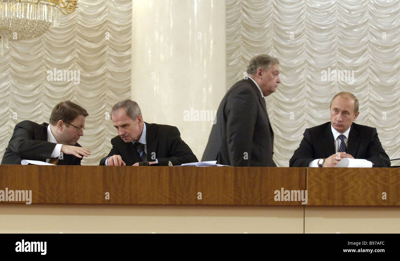 Right to left Russia s President Vladimir Putin Oleg Kutafin Russian ...