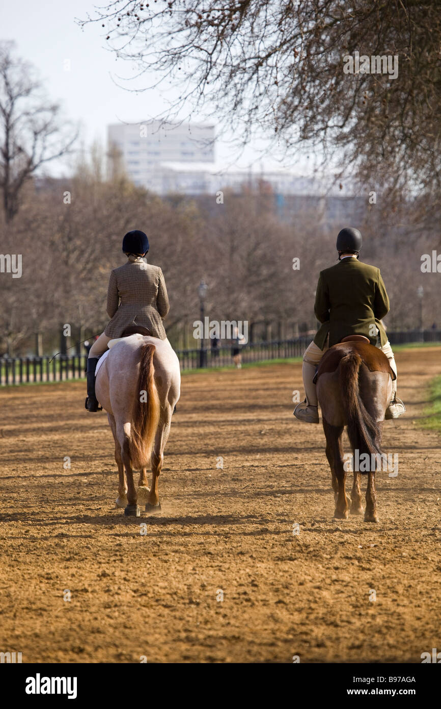 Horseriders Rotten Row Hyde Park London Stock Photo - Alamy