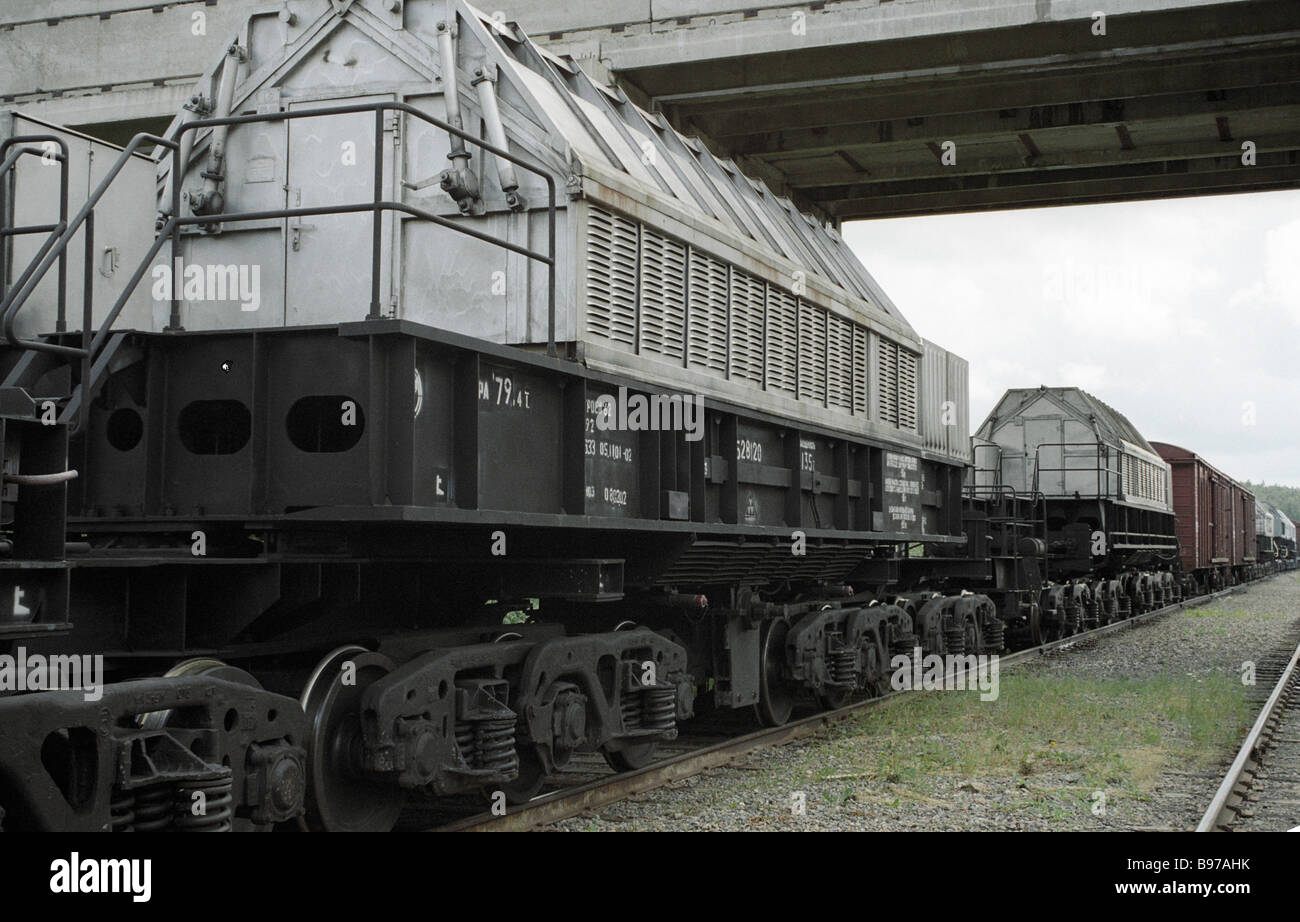 Special RT 2 cars for transporting nuclear waste Stock Photo - Alamy