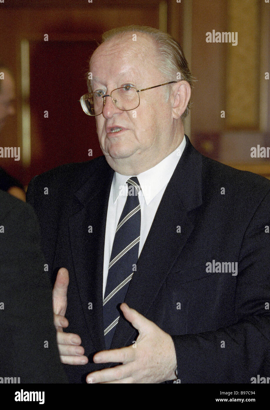 Viktor Gerashchenko chairman of the Russian Central Bank Stock Photo ...