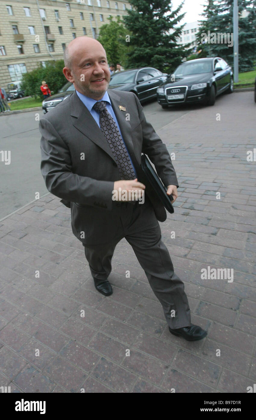 Vladimir Platonov Moscow City Duma Speaker before the opening of the ...