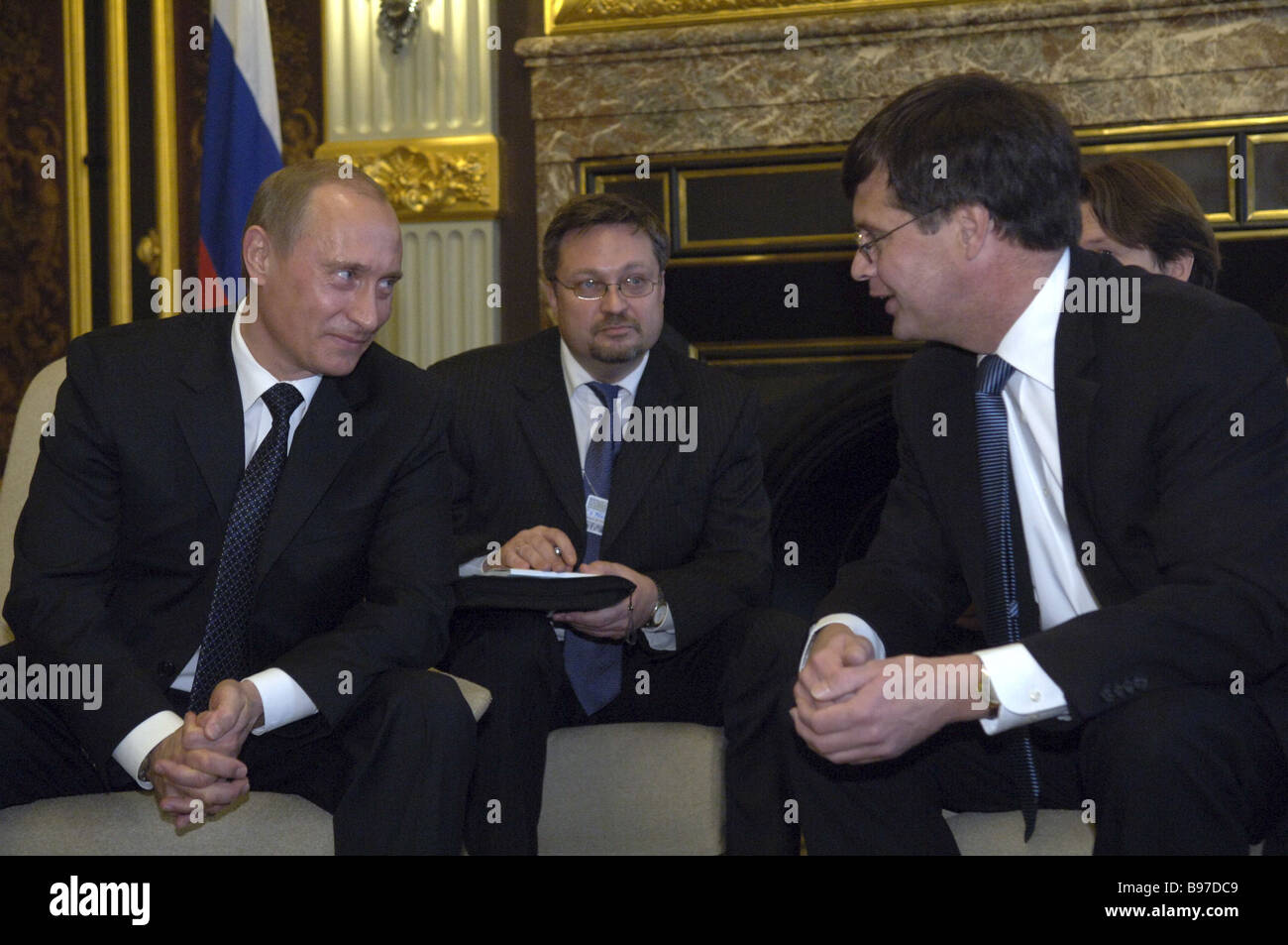 Russian president Vladimir Putin and Netherlands Premier Jan Peter ...