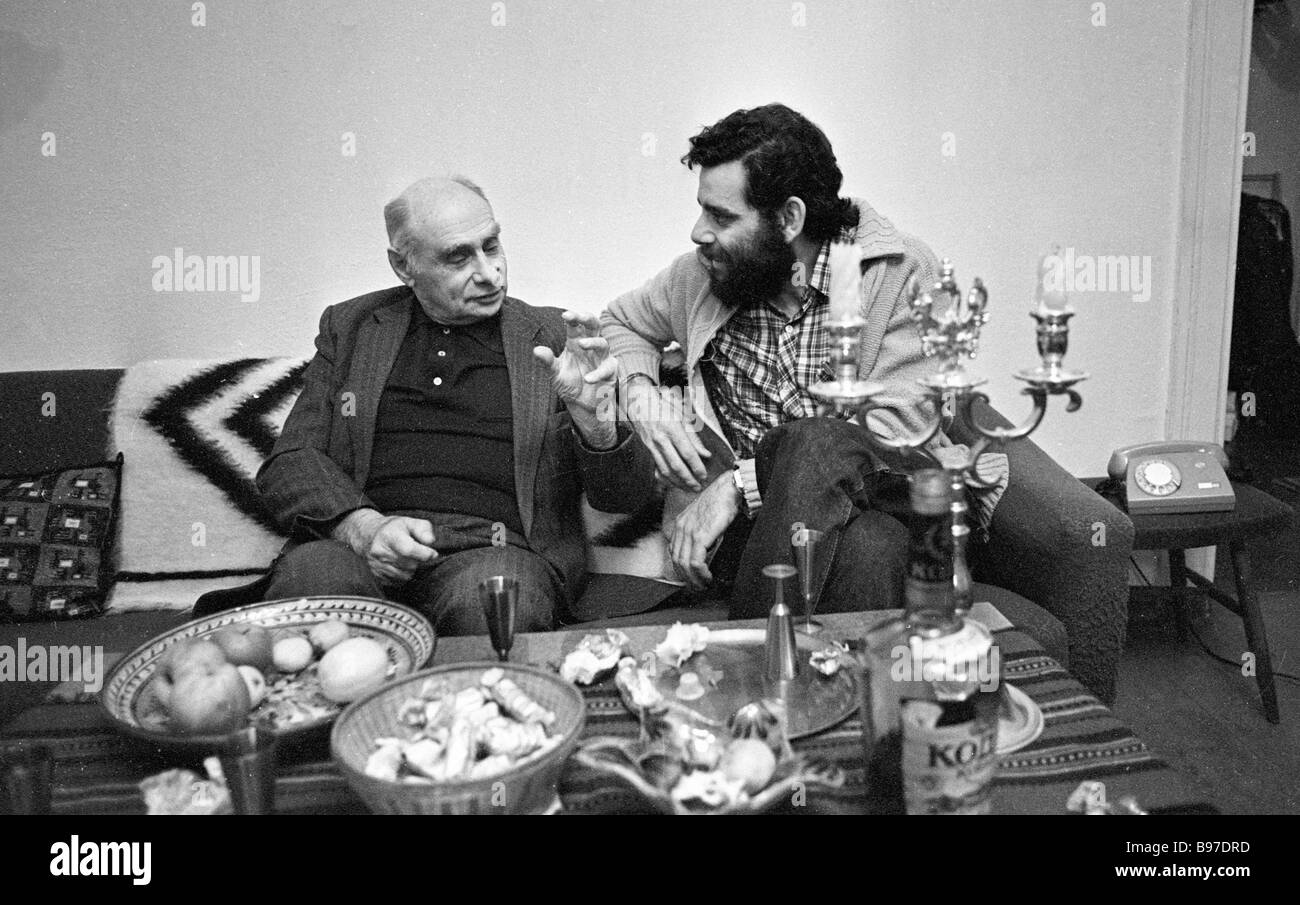 Cuban physicist Rigol Jorge right visiting member of the U S S R ...