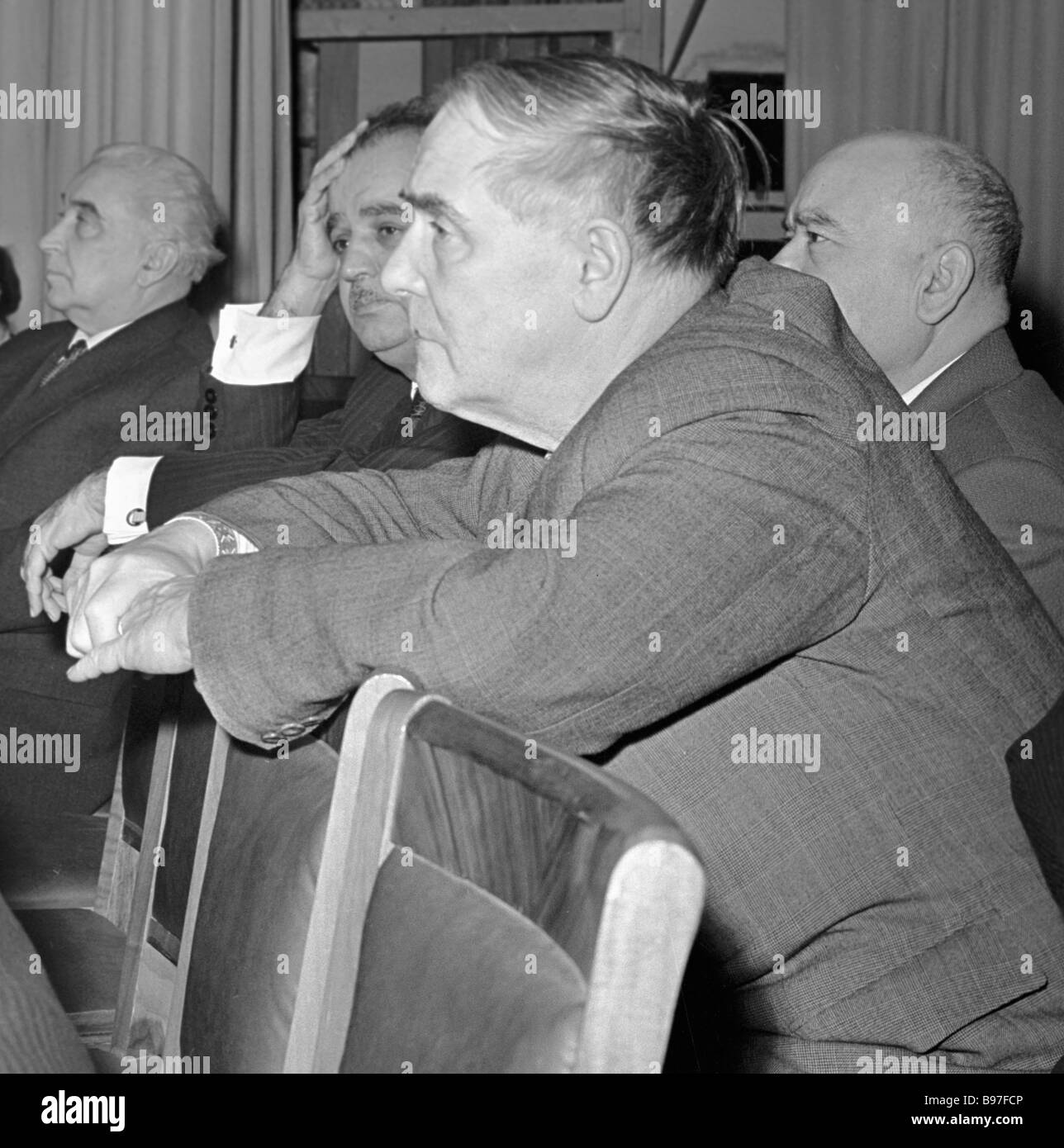 Academician Pyotr Kapitsa second from left Stock Photo - Alamy