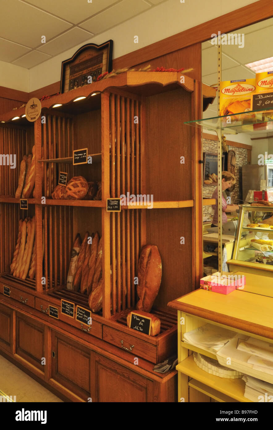 Inside french bakery hi-res stock photography and images - Alamy