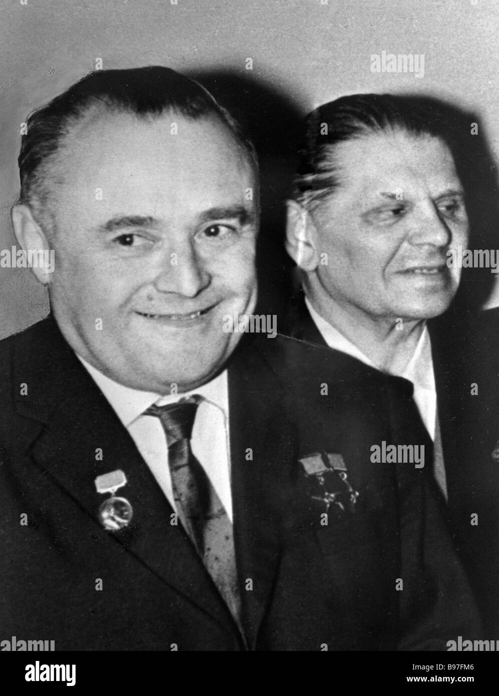 Sergey Korolev left 1907 1966 member of the USSR Academy of Sciences ...
