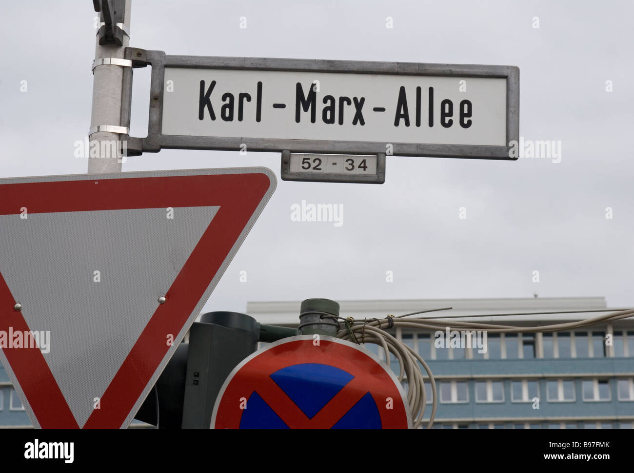 street signs berlin germany Stock Photo - Alamy