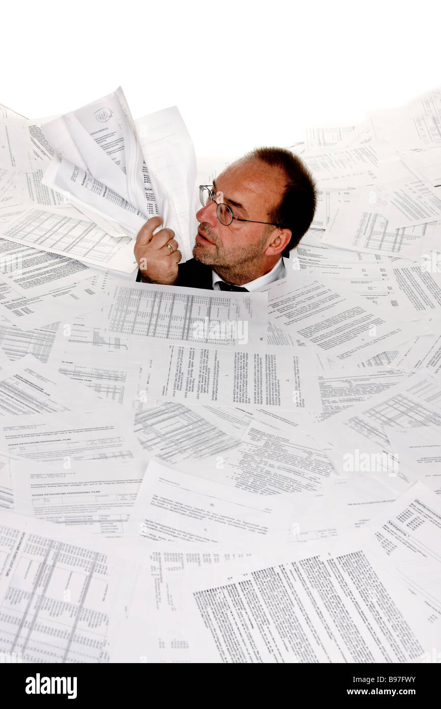 Swamped By Paperwork Stock Photos & Swamped By Paperwork Stock Images ...