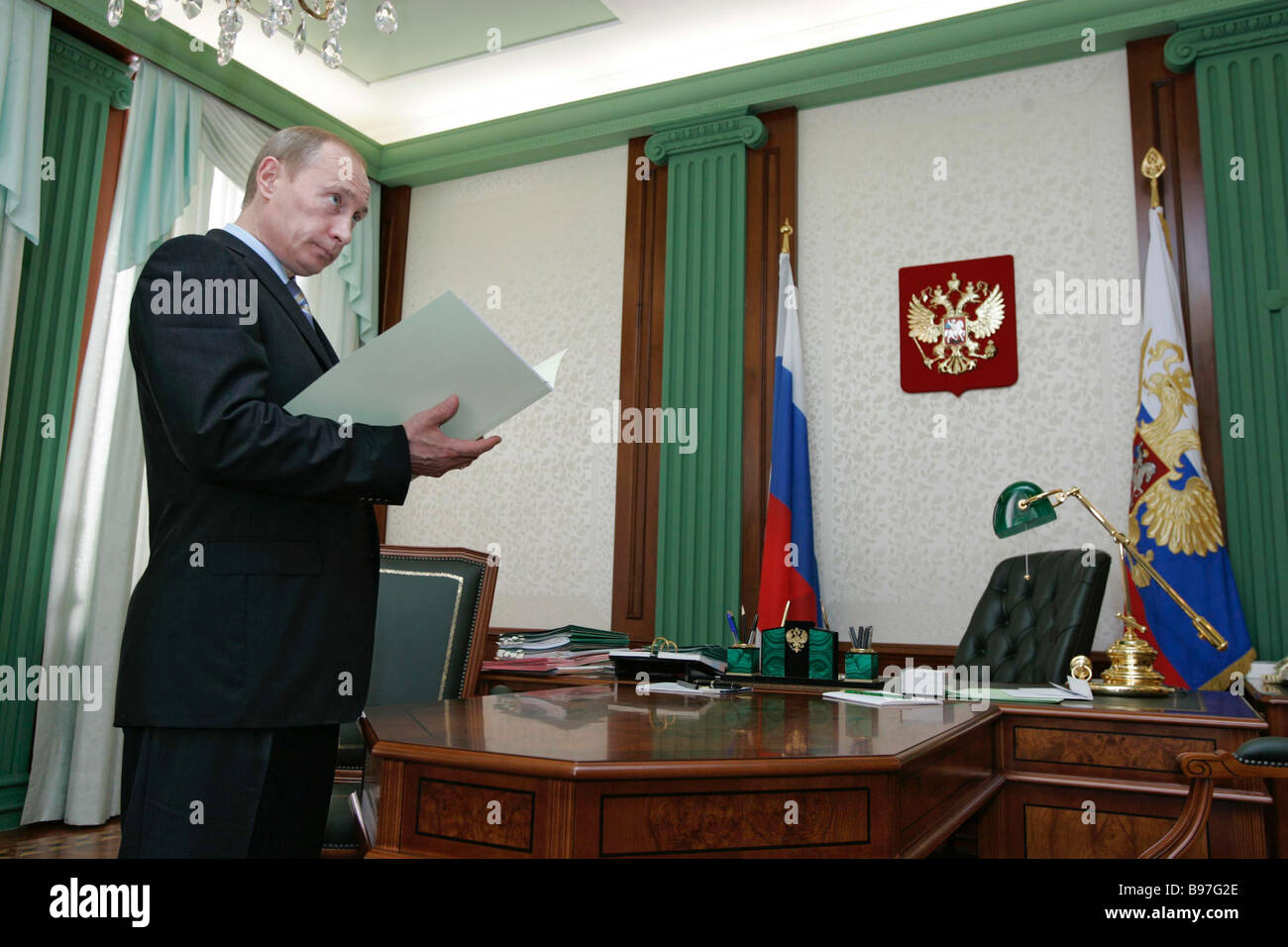 Russian President Vladimir Putin Office High Resolution Stock ...